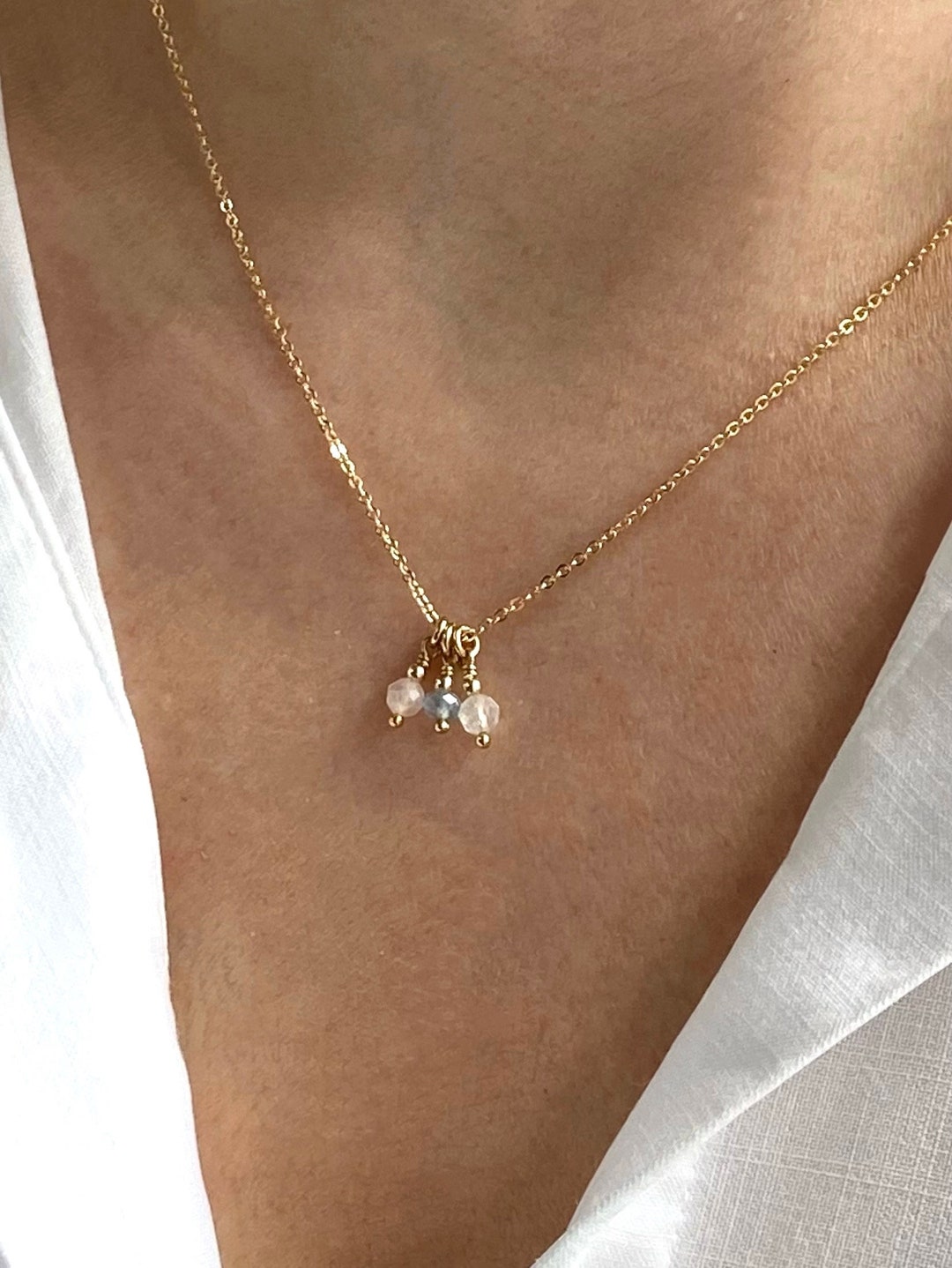 Fertility Crystal Necklace. Delicate Pregnancy Necklace. Fertility ...