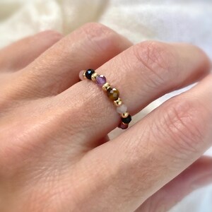 Empath Protection Ring, Black Tourmaline Jewelry, Energy Shield ...
