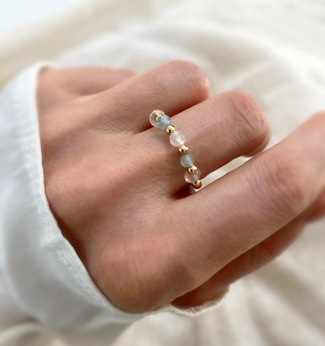 Fertility Crystal Ring. Delicate Pregnancy Ring. Fertility Crystals ...