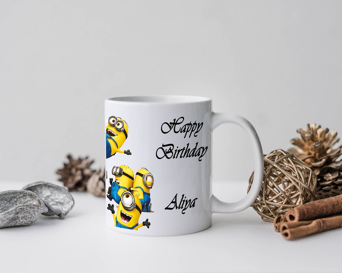 Custom Minions Birthday Mug Minions Mug Gift for Minions - Etsy