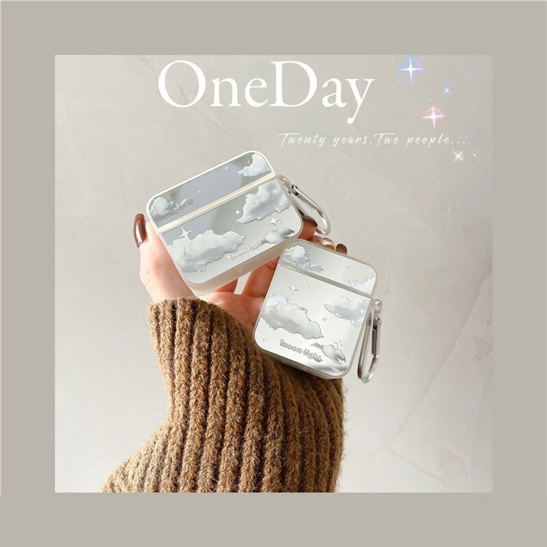 Mirror Cloud and Moon Light Theme Protective Case for AirPod 1, 2 & Pro ...