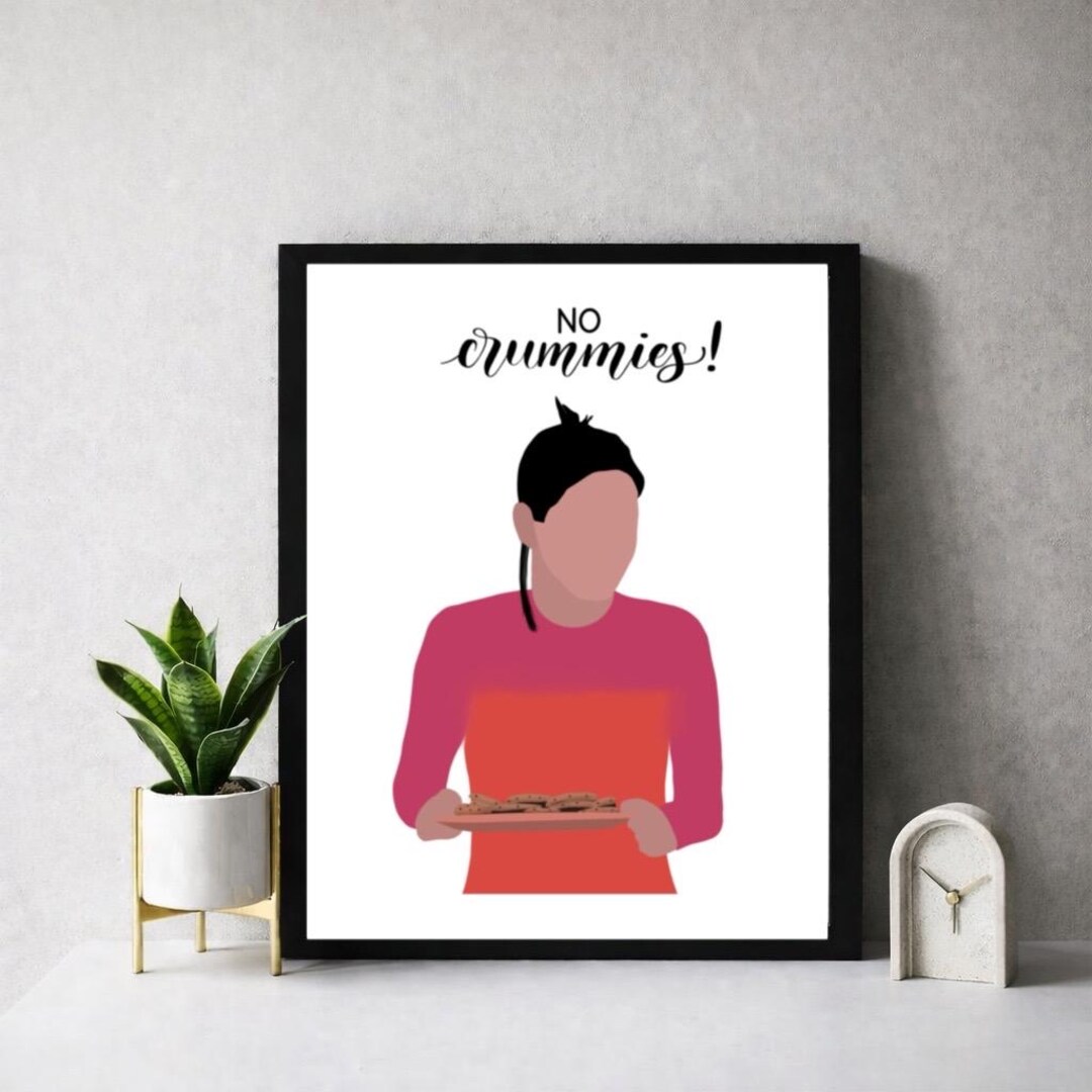 Friends Monica Geller "no Crummies" Illustration Print - Etsy