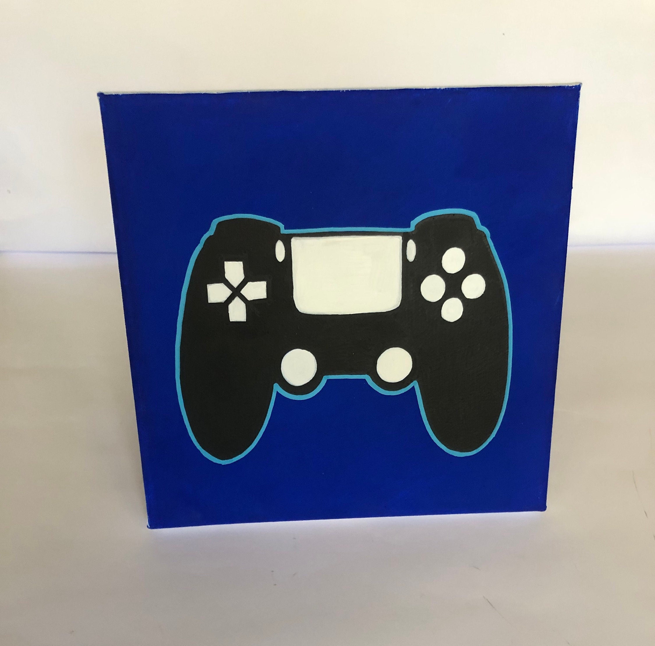 Video Game Controller Hand Painted Painting - Etsy