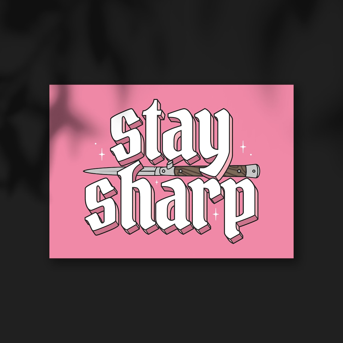 Stay Sharp Print / Dark Art Print / A4 Alternative Style Wall Art - Etsy