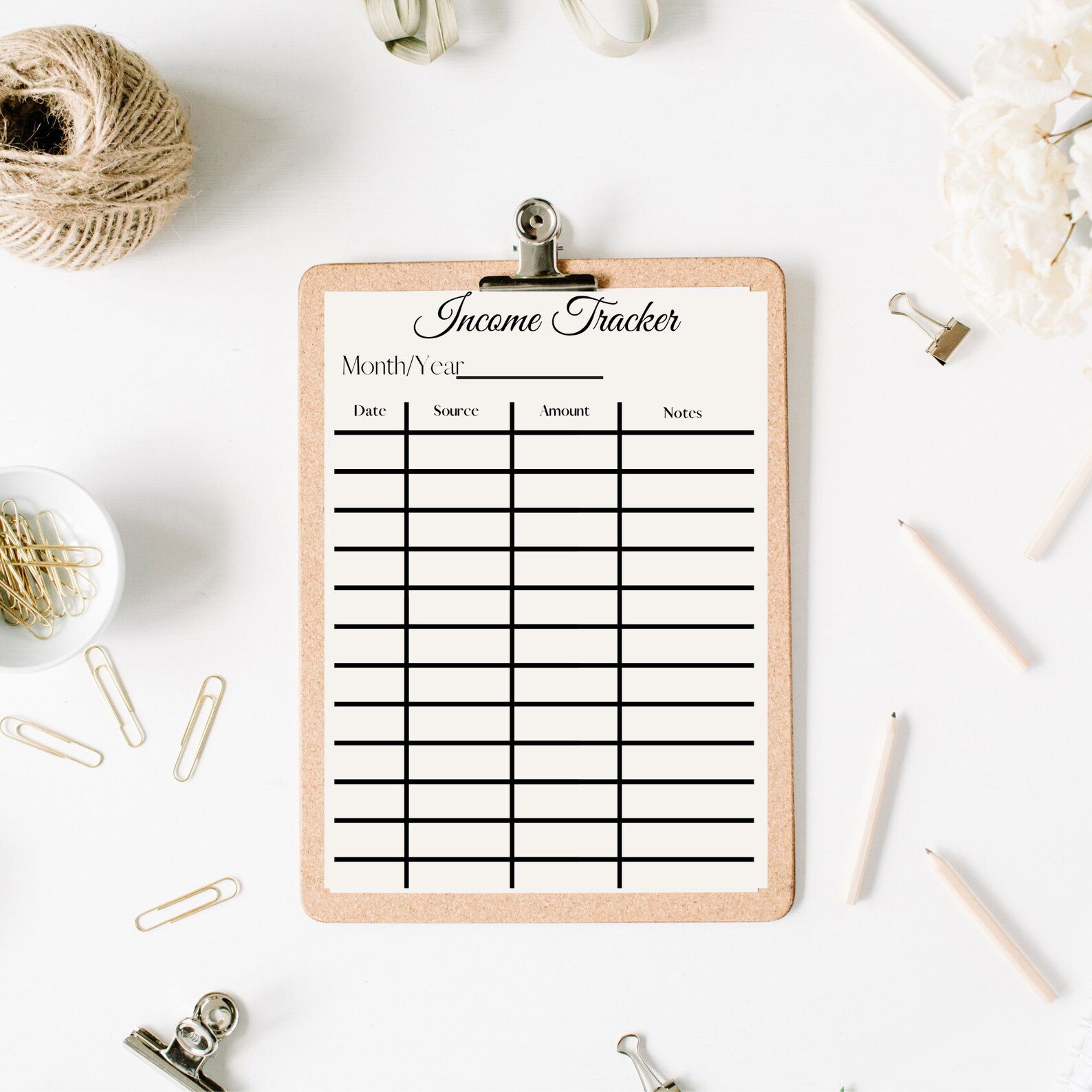 Monthly Income Tracker | Income Planner | Passive Income Tracker ...