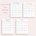 2022 Dated Calendar Editable Printable Portrait Monthly Calendar ...