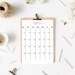 2022 Dated Calendar Editable Printable Portrait Monthly Calendar ...