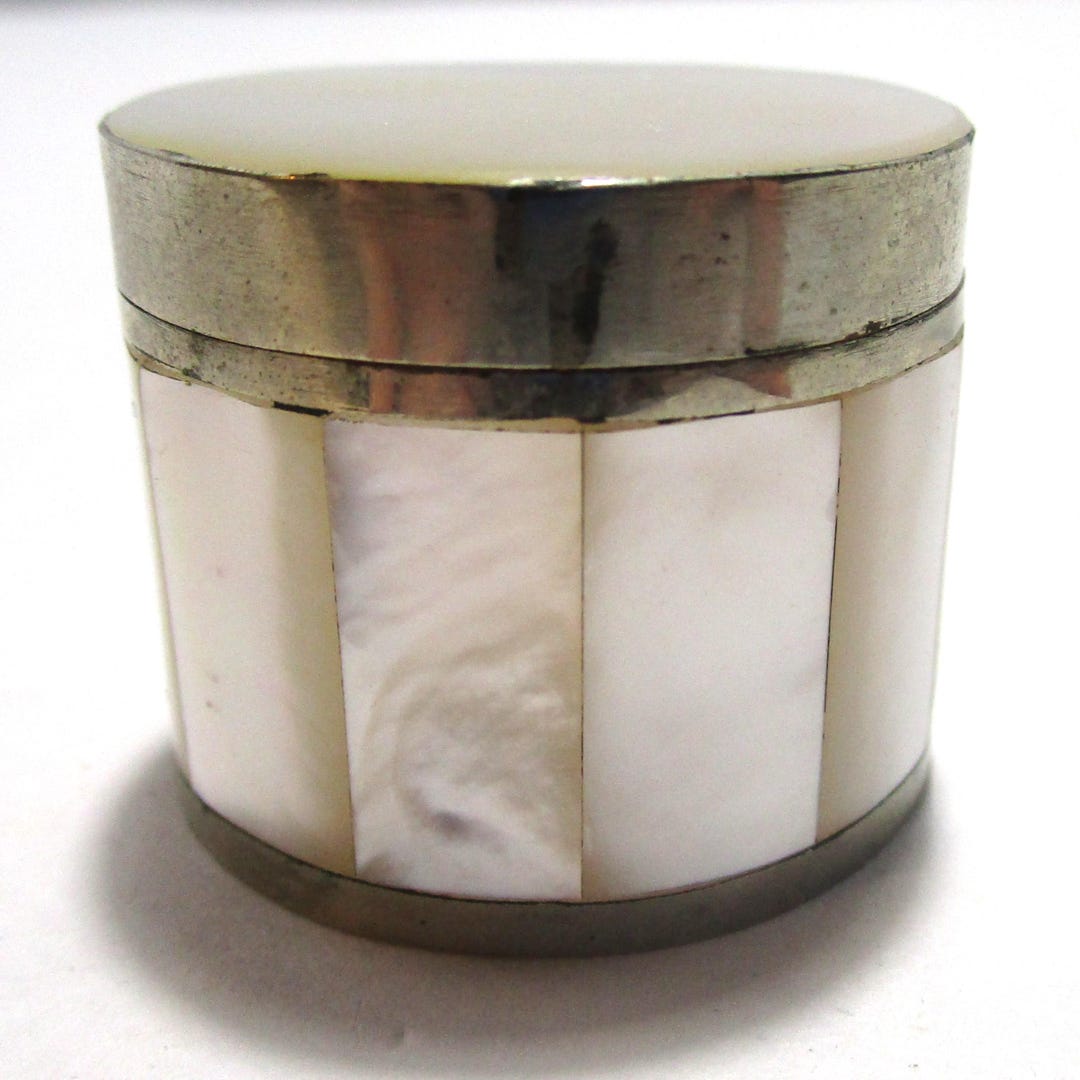 Vintage Mother of Pearl Pill Box Made in Germany - Etsy