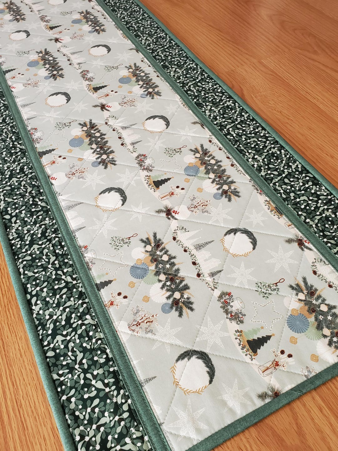 RESERVED FOR BRENDA - Quilted Scandi Hygge Style Christmas Table Runner ...