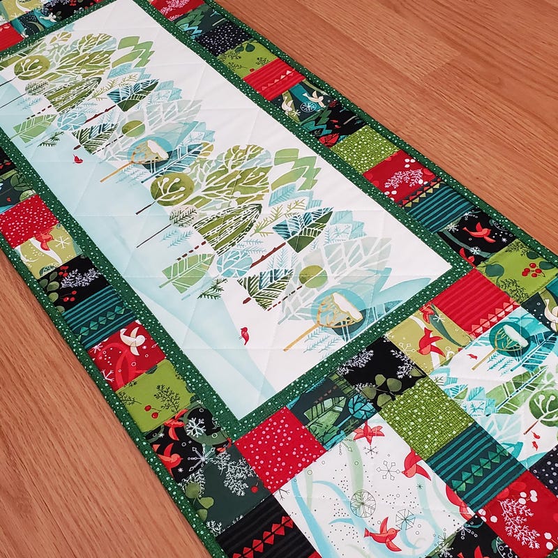 Winter Table Runner - Etsy
