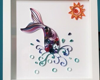 Ocean Quilling Wall Art - Etsy