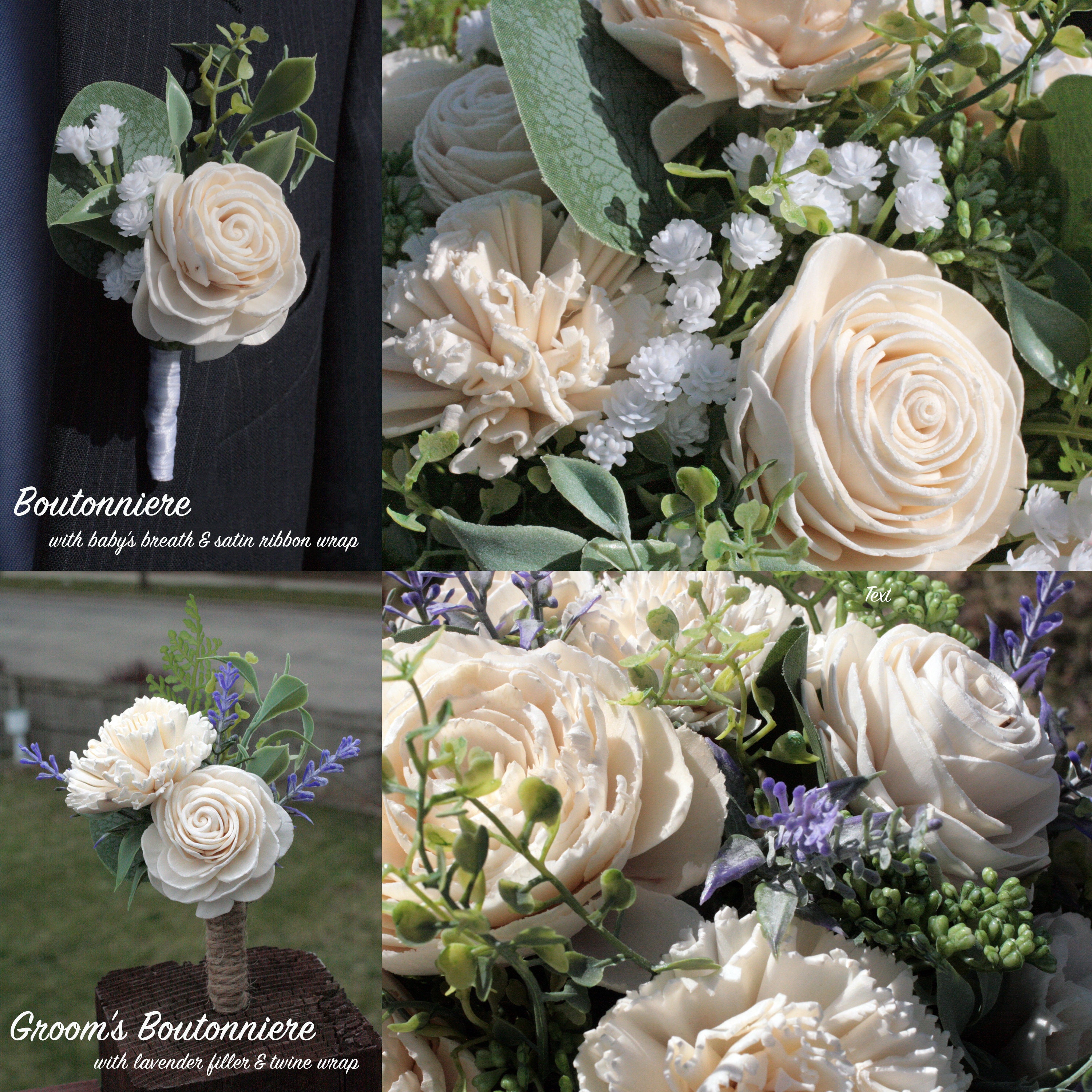 The Michelle: Custom Colors & Filler Sola Wood Flowers Lush - Etsy