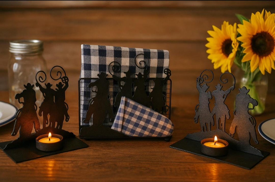 Vintage Western Table Setting - Etsy