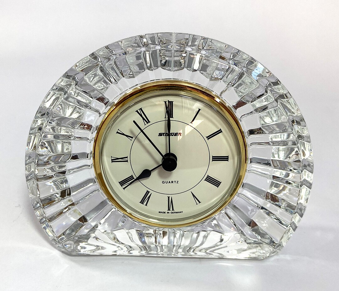 Vintage Staiger Crystal Clock - Etsy