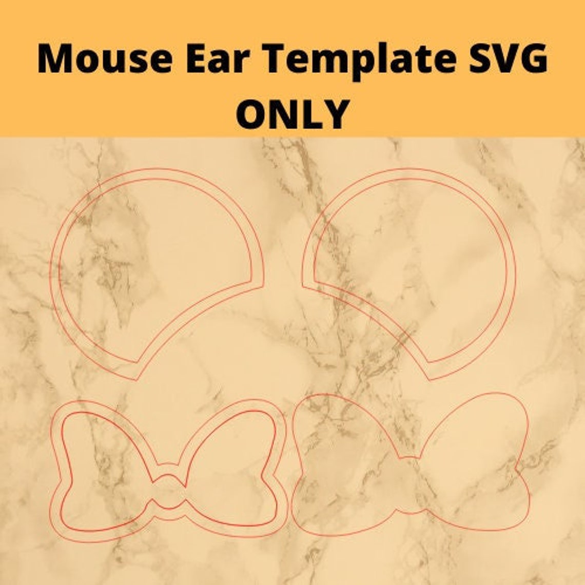 Mouse Ear Svg File Only - Etsy