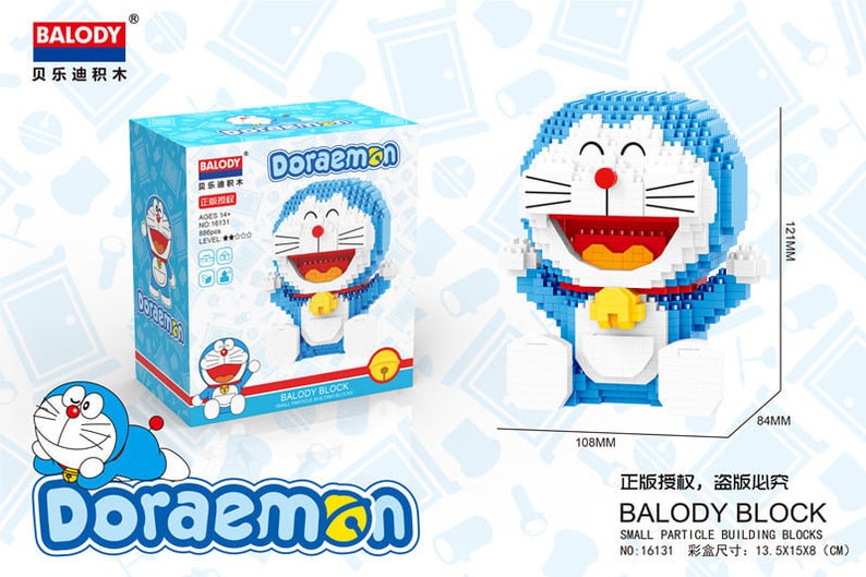 Mini Building Blocks Doraemon Series - Etsy