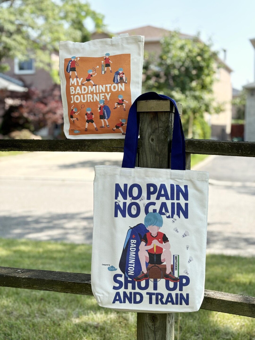 Badminton Canvas Tote Bag – Stormy Series / Badminton Gifts - Etsy