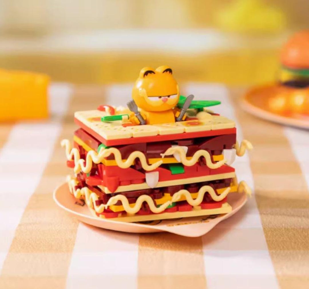 Garfield - Lasagna Building Blocks - Comes With a Garfield Plate ...