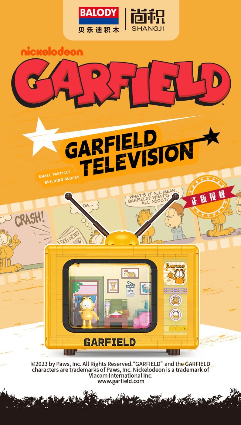Garfield TV Mini Building Blocks - Officially Licensed Products - Etsy
