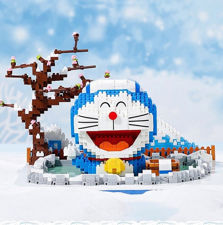 Doraemon Bathing in Hot Springs Mini Building Blocks - Etsy