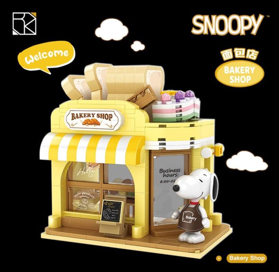 Building Blocks - Snoopy – Bakery Shop - Etsy