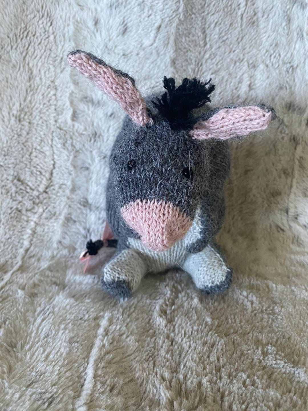 Hand Knitted Eeyore - Etsy