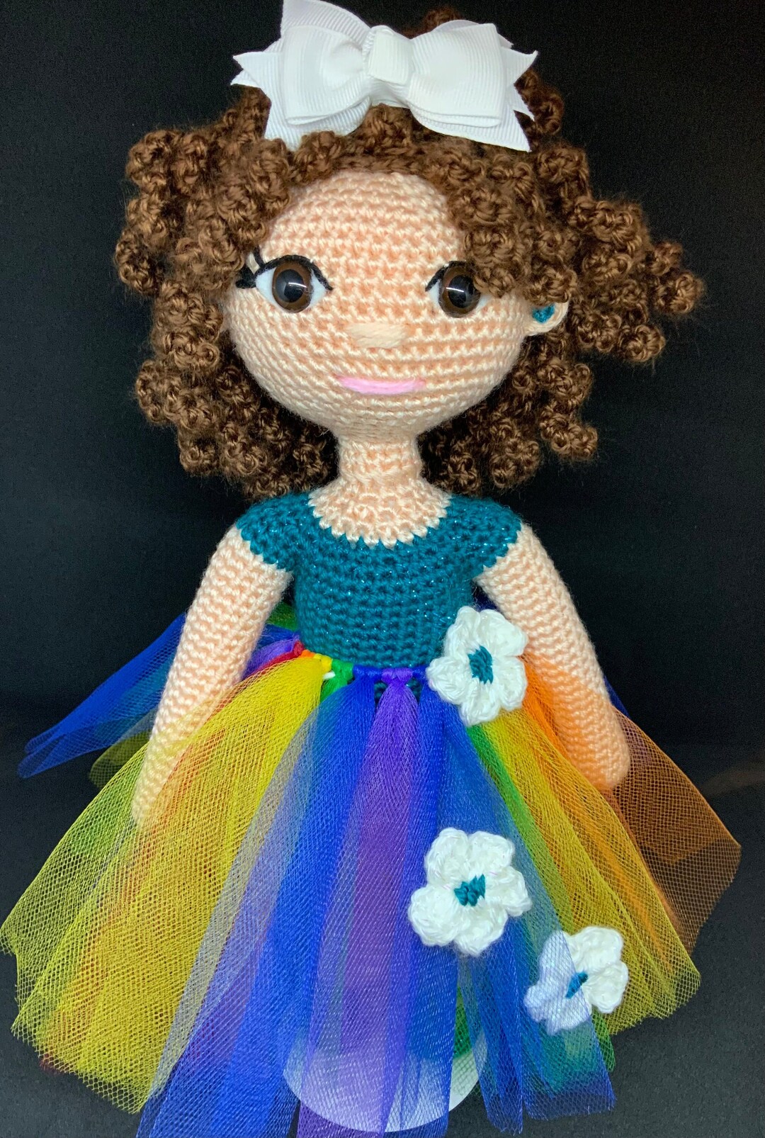 Curly Hair Ballerina Doll - Etsy