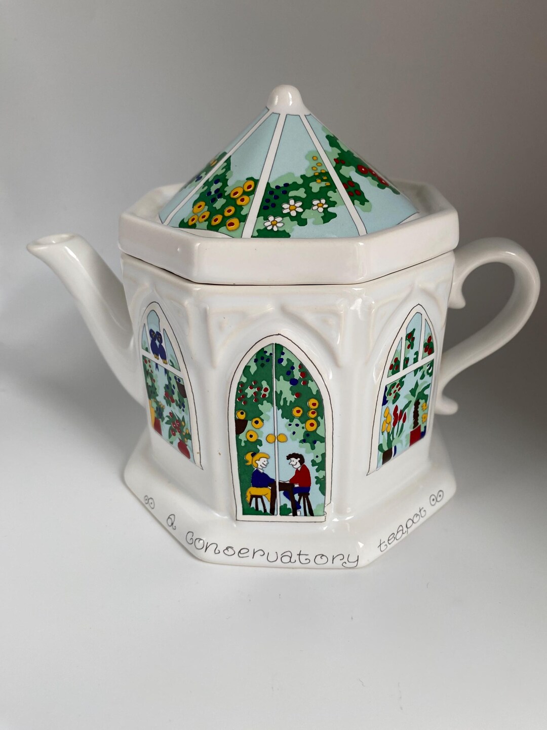 Vtg Wade English Life Teapots Collection Conservatory Teapot Designed ...