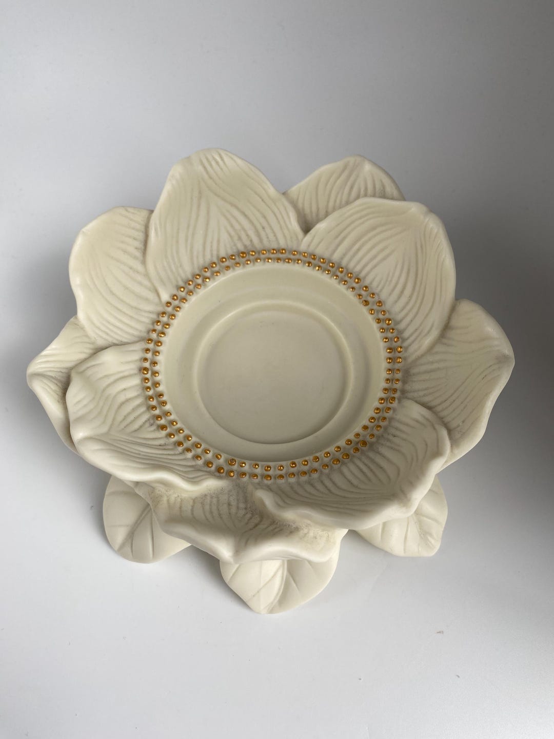 Partylite Magnolia Flower Candle Holder, 2.5” Tall, 5.5” Diameter - Etsy