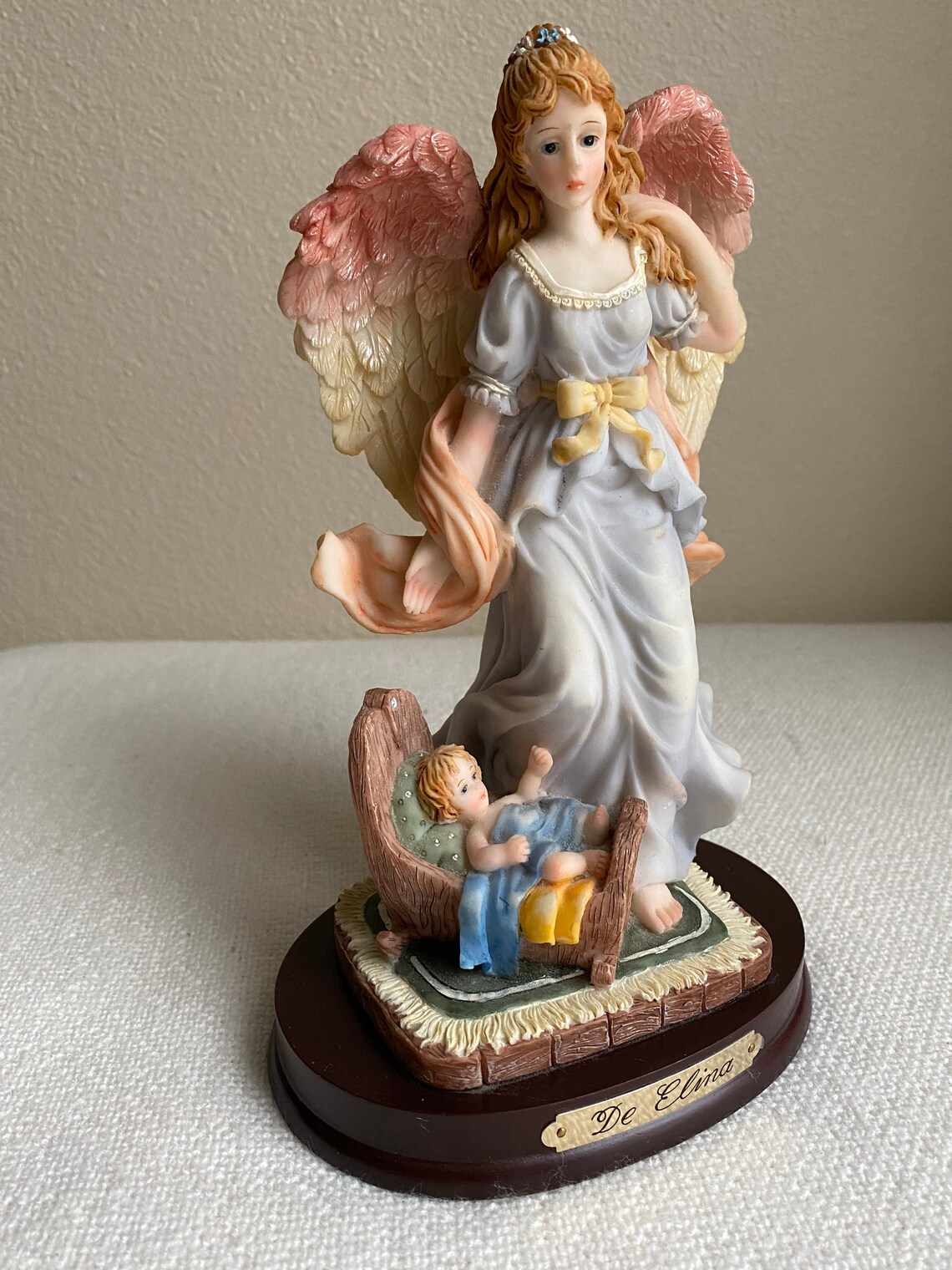 Vintage de Elina Angel With Baby Figurine by Turtle King | Etsy