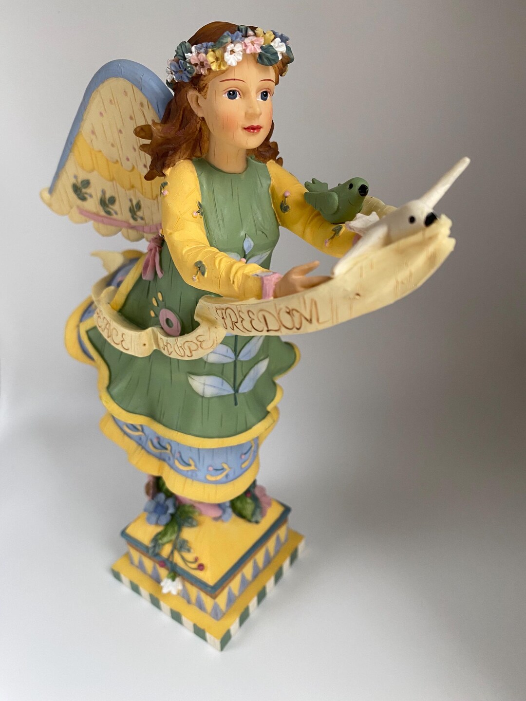 Vintage Wildflower Angels “gift of Freedom” Angel Figurine by Kathy ...