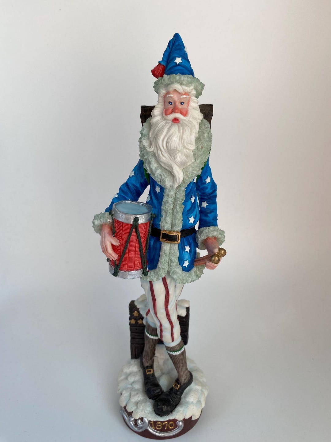 Americana Pencil Santa “1870” Figurine by Roman, Inc, 8.5”, 1993 - Etsy