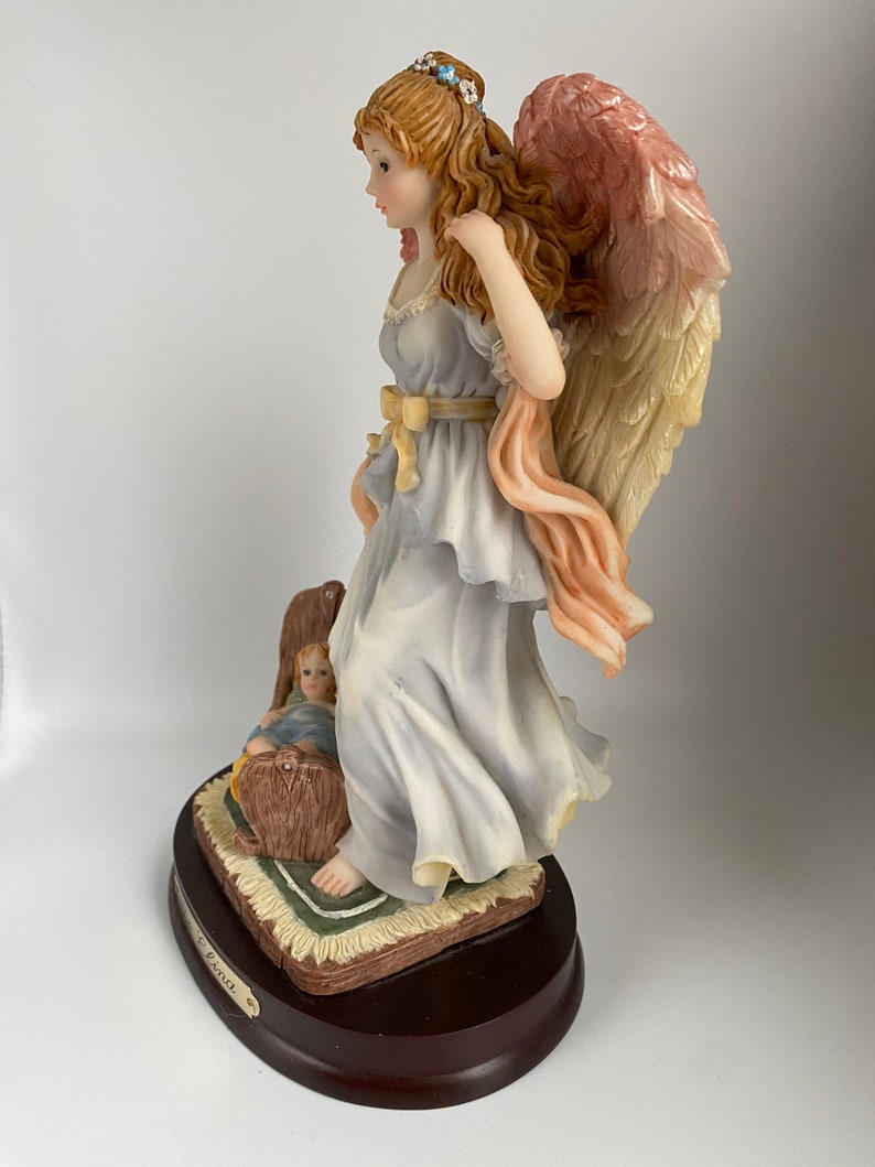 Vintage de Elina Angel With Baby Figurine by Turtle King - Etsy
