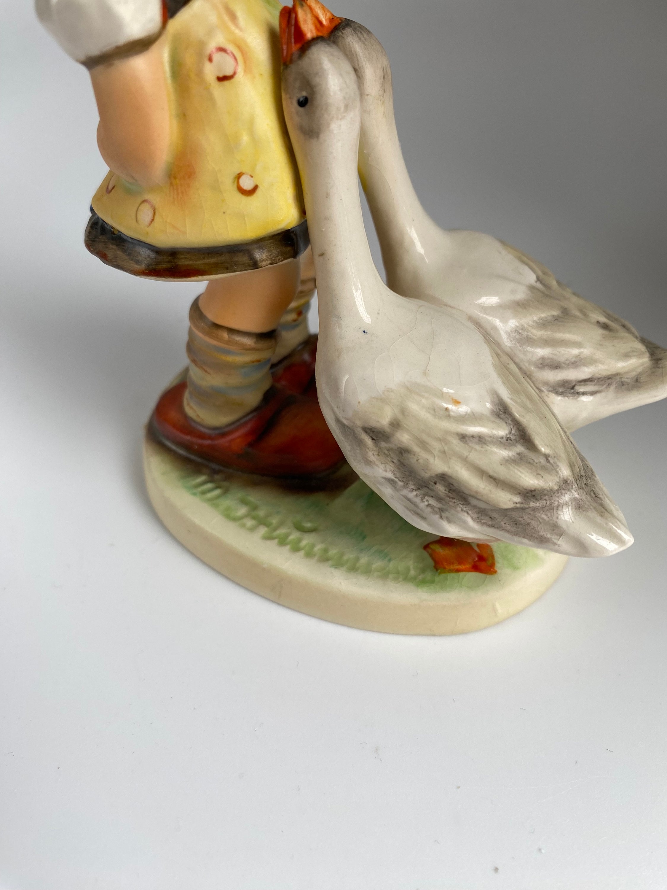 Vintage M. J. Hummel Goose Girl Figurine From 1960s Hand - Etsy