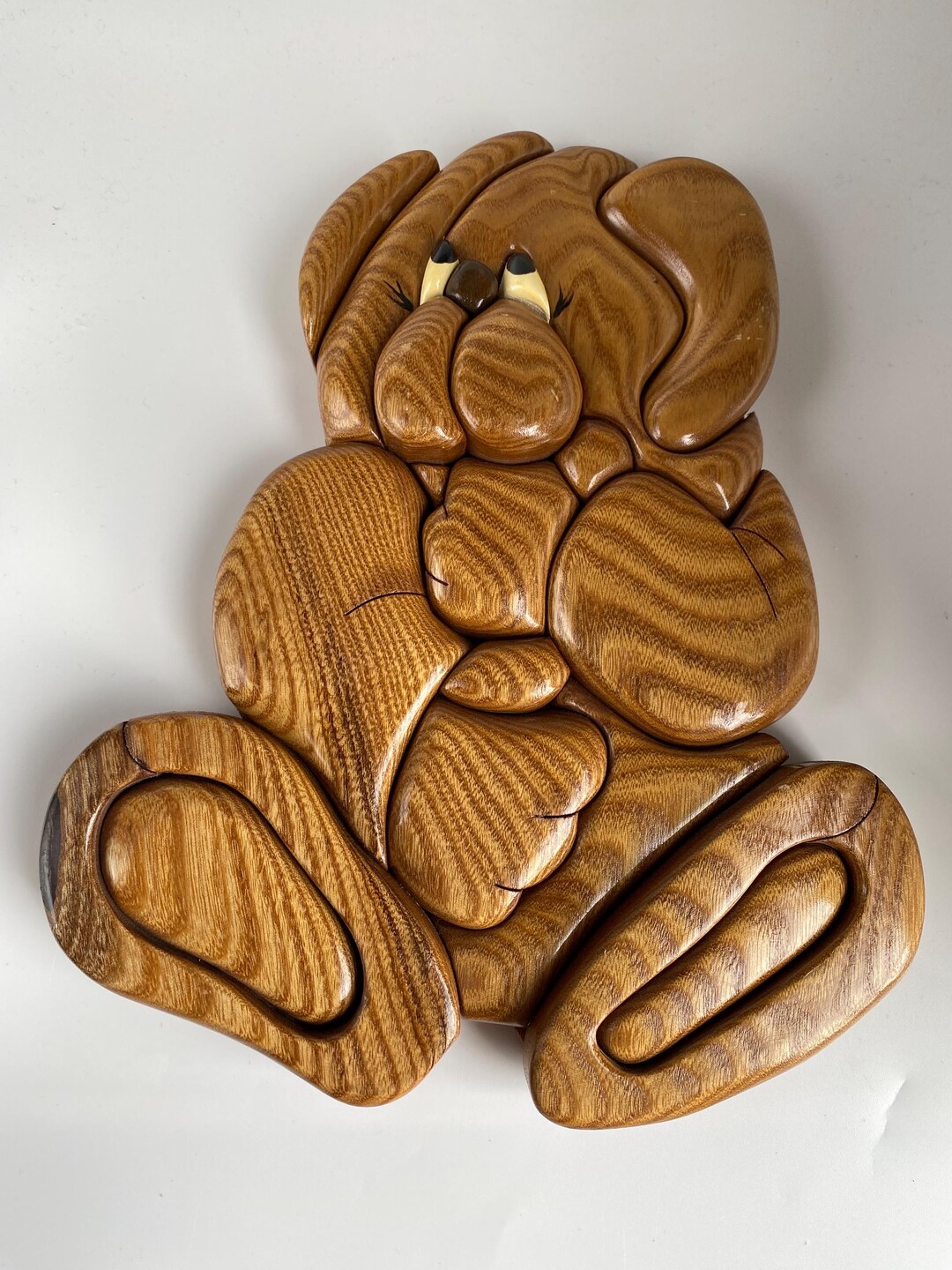 3D Intarsia Wood Art Dog Wall Home Decor, 9 3/8” Tall, Rare, Read ...
