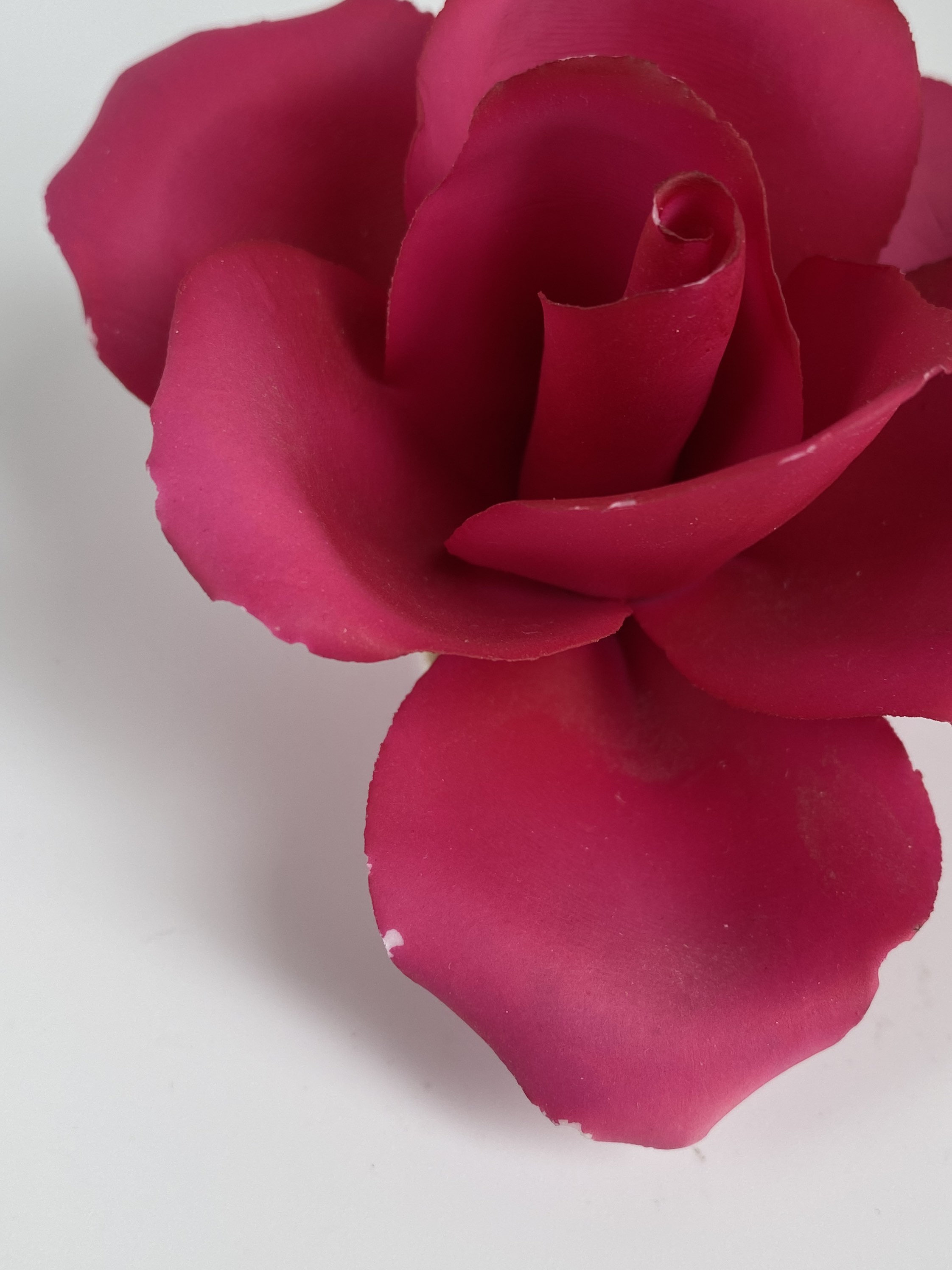 Vintage Capodimonte Red Rose Figurine, Napoleon Authentic Capodimonte ...