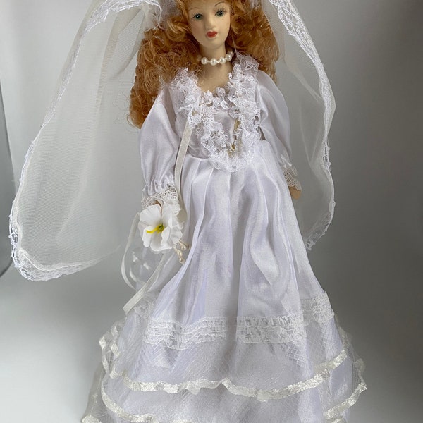 Porcelain Bride Doll - Etsy