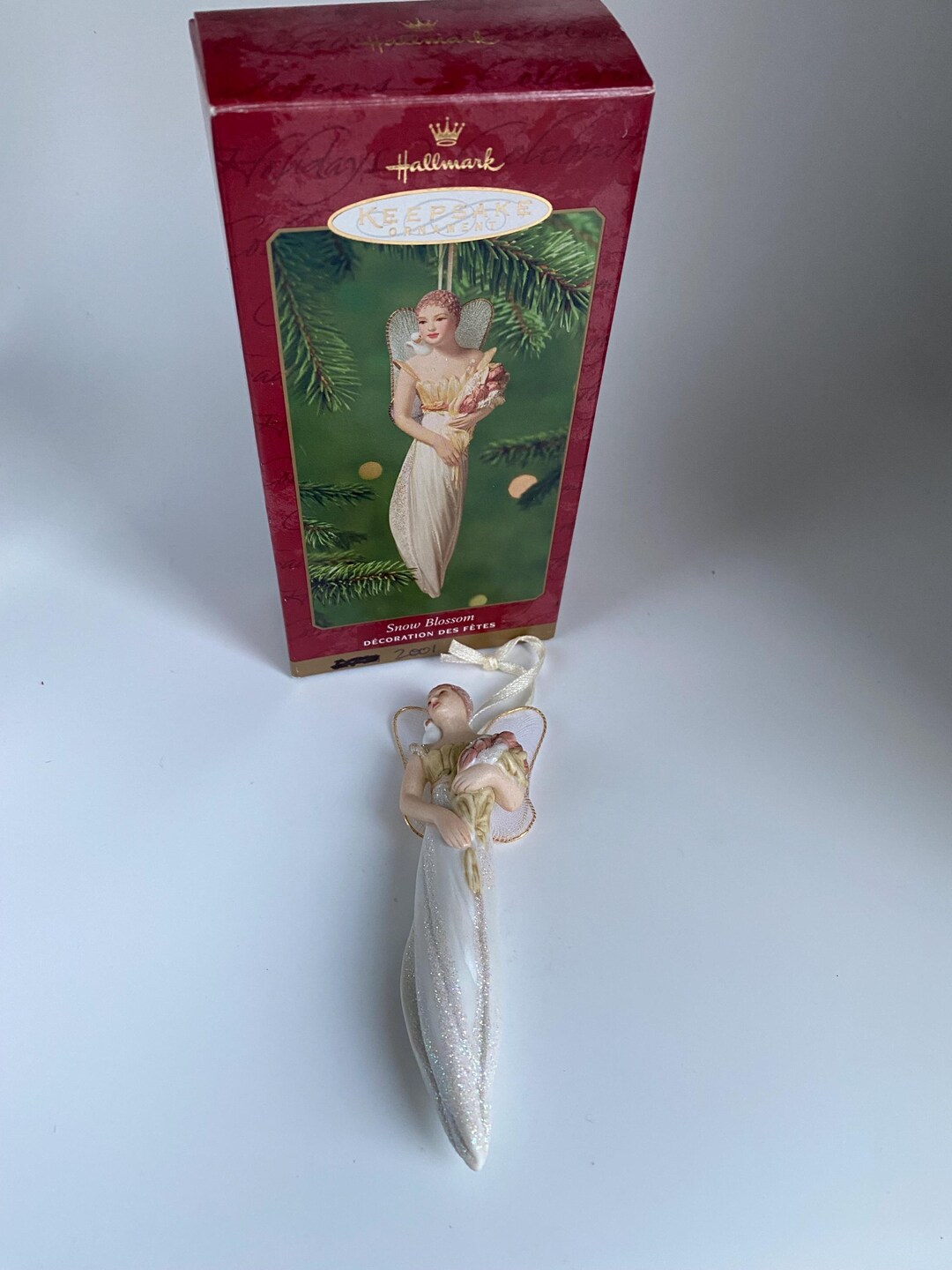 Vintage Hallmark Keepsake Ornament Snow Blossom Angel Christmas ...