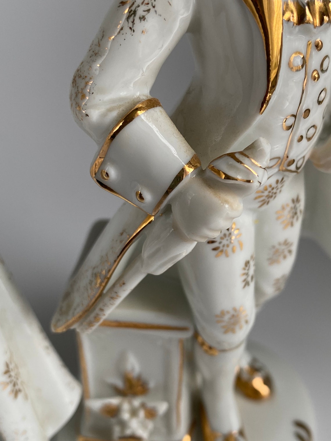 Vintage Lefton China Hand Painted Porcelain Courting Couple Figurines ...