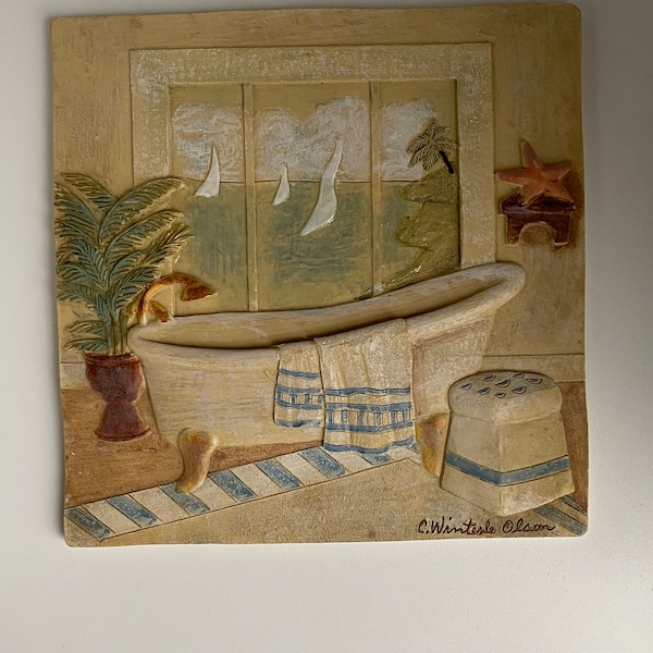 C Winterle Olson Bathroom Art - Etsy