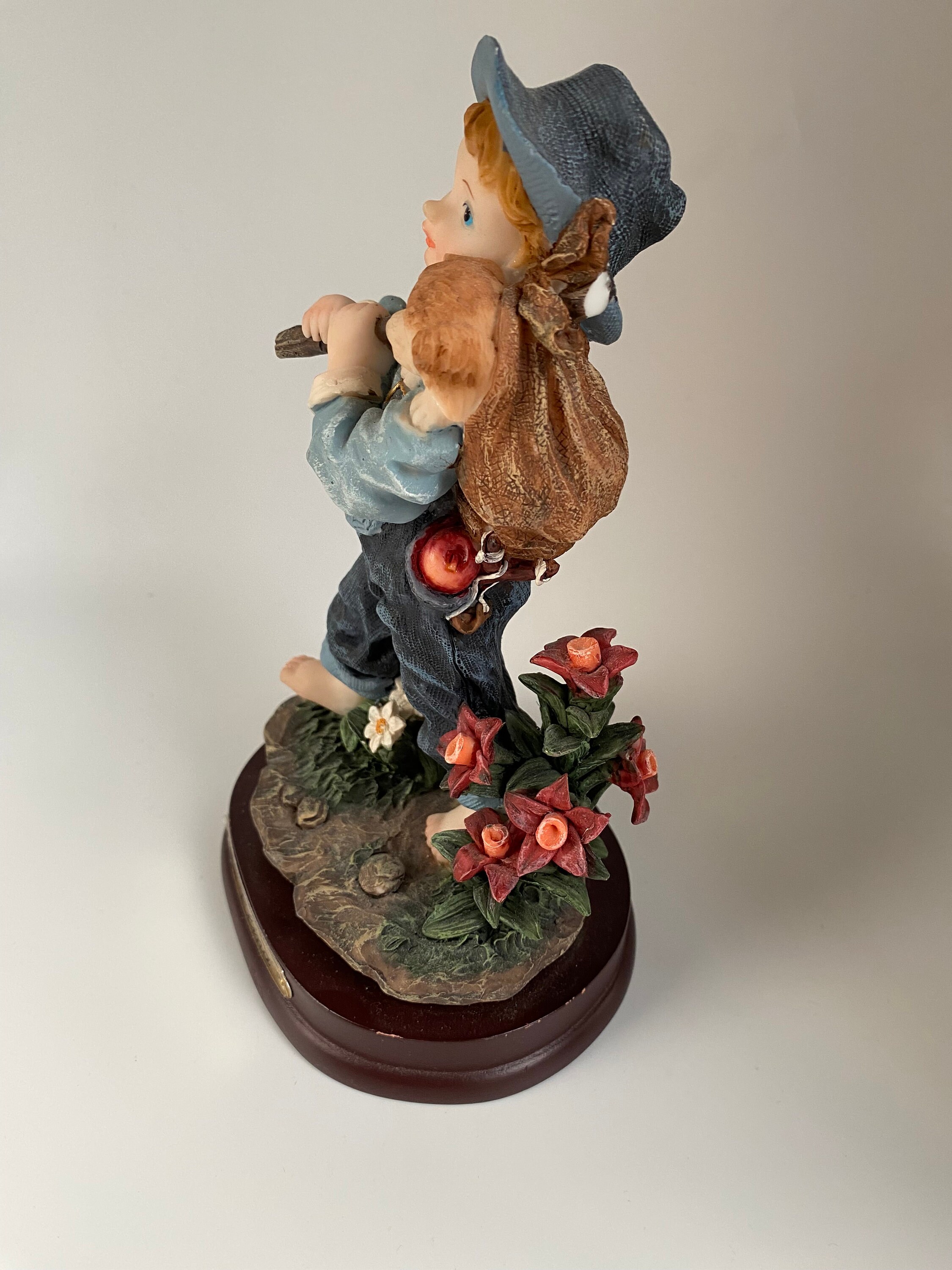 Vintage de Elina Boy With His Dog Figurine Home Decor by Turtle King ...