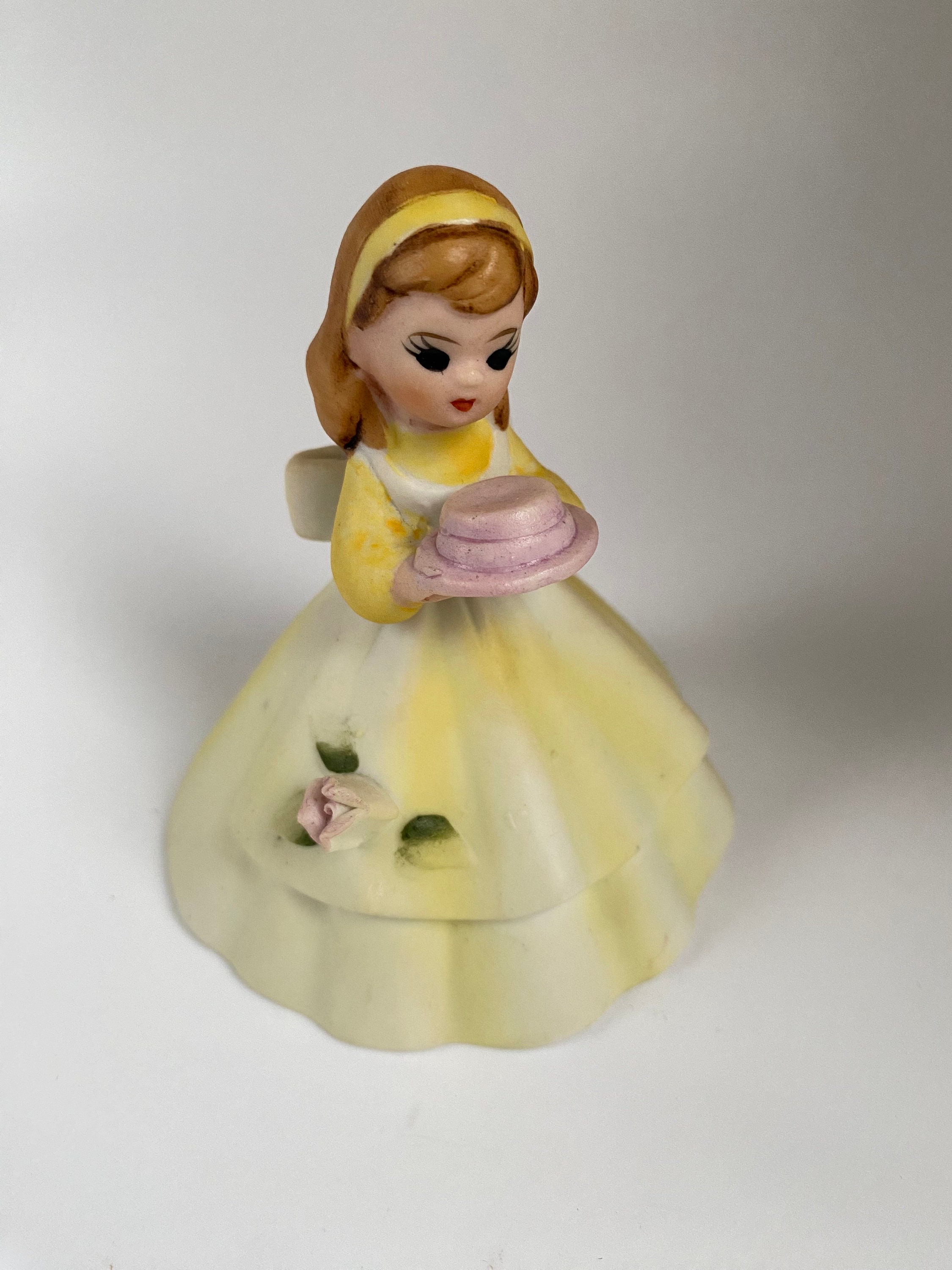 Vintage Josef Original Birthday Girl Carrying Cake Figurine, Miniature ...