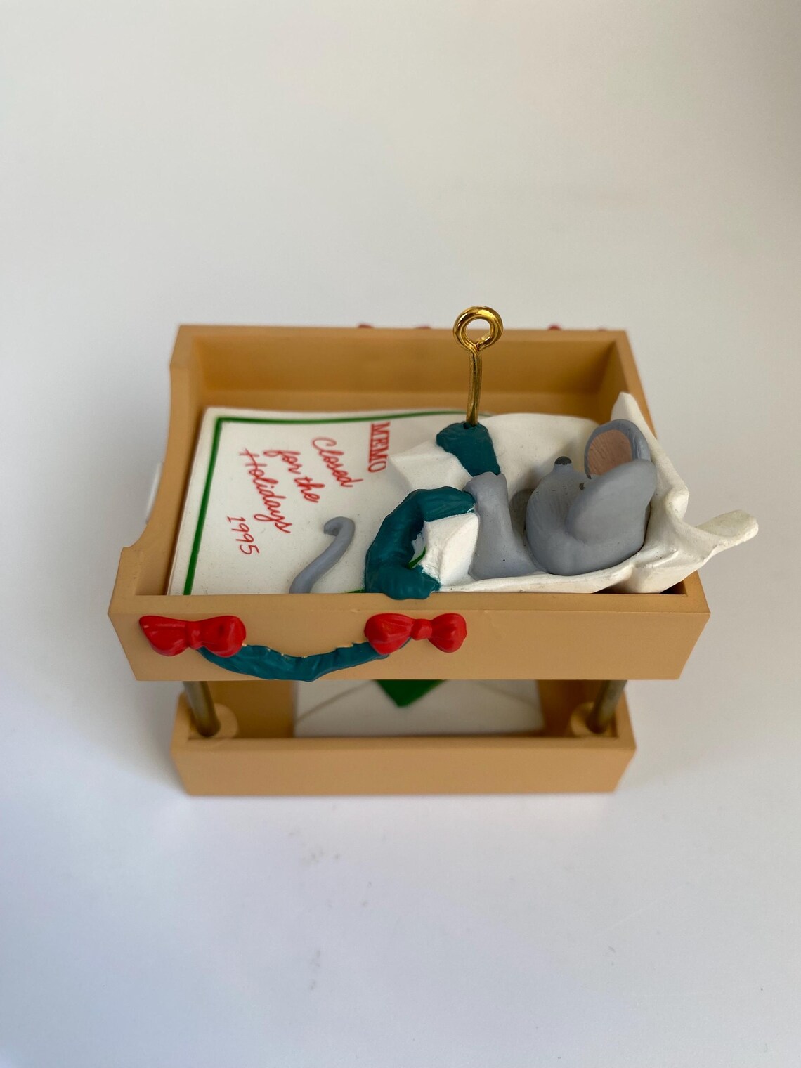 Vintage Hallmark Keepsake Importing Memo Sleeping Mouse Ornament ...