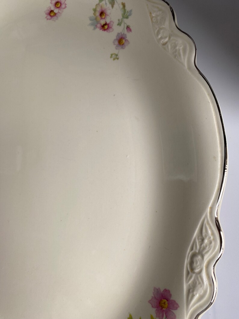 Vintage Homer Laughlin Virginia Rose Pattern Oval Plate, Virginia Rose ...