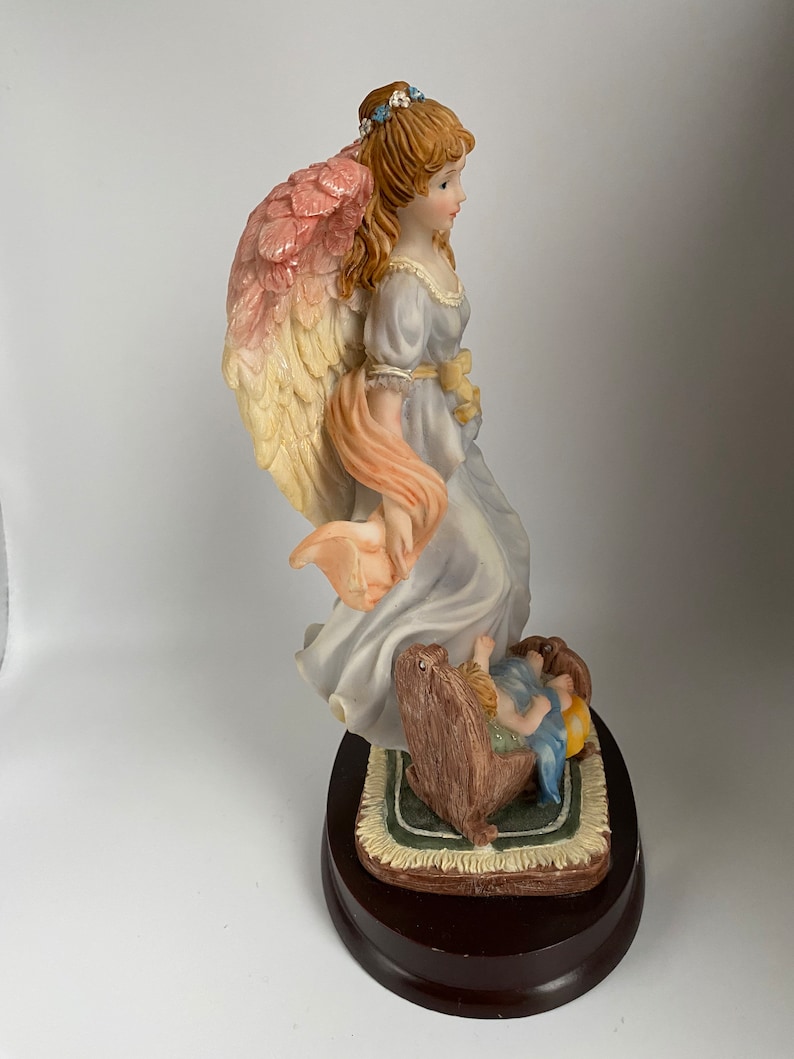 Vintage de Elina Angel With Baby Figurine by Turtle King - Etsy