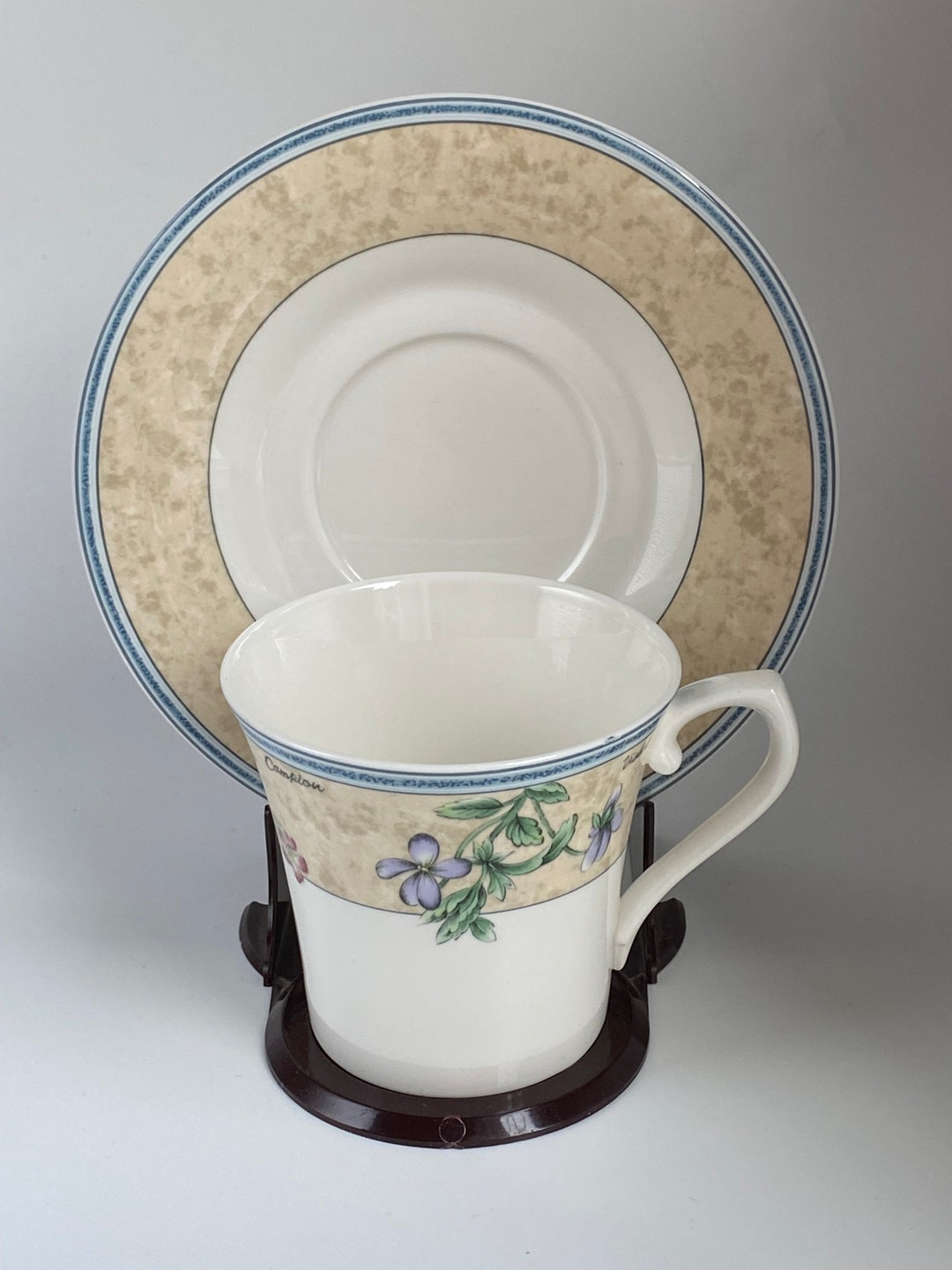 Saint James Fine China Parisian Garden Tea Cup and Saucer by Hankook, 3 ...