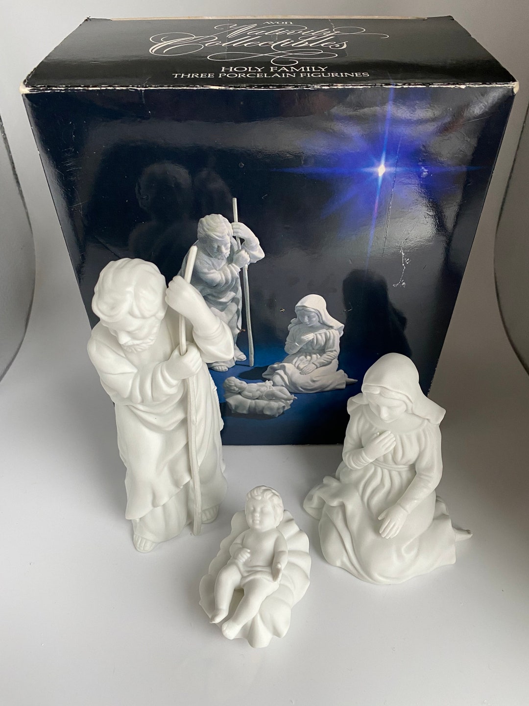 Vintage Avon Nativity Collectibles Holy Family Figurines, 1981, Three ...