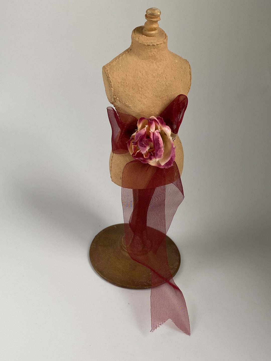 Vintage Miniature Handcrafted Dress Form, Decorative Dress Form, 6 ...