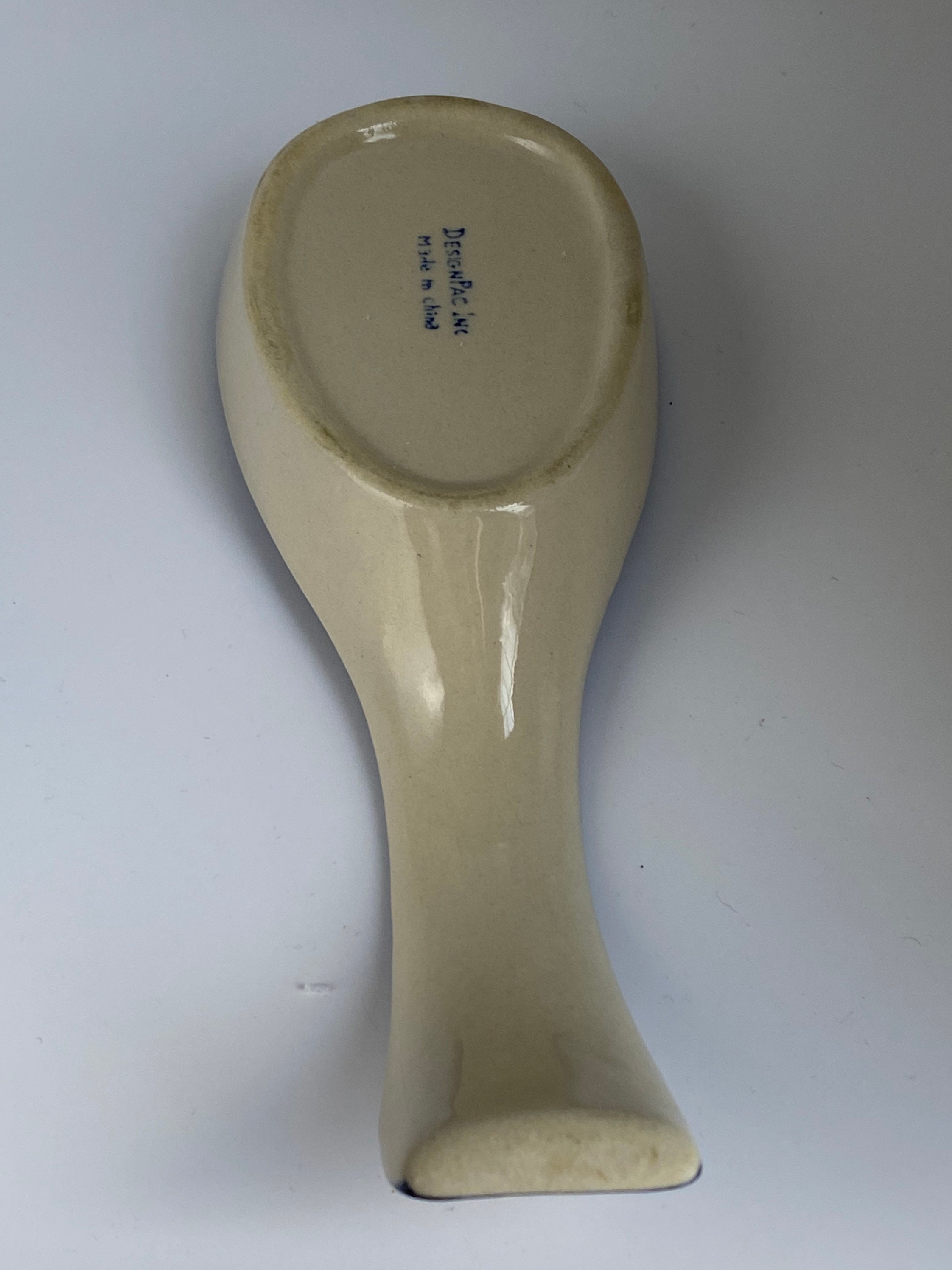 Vintage Designpac Ceramic Hand Painted Spoon Rest, Floral Spoon Rest, 8 ...