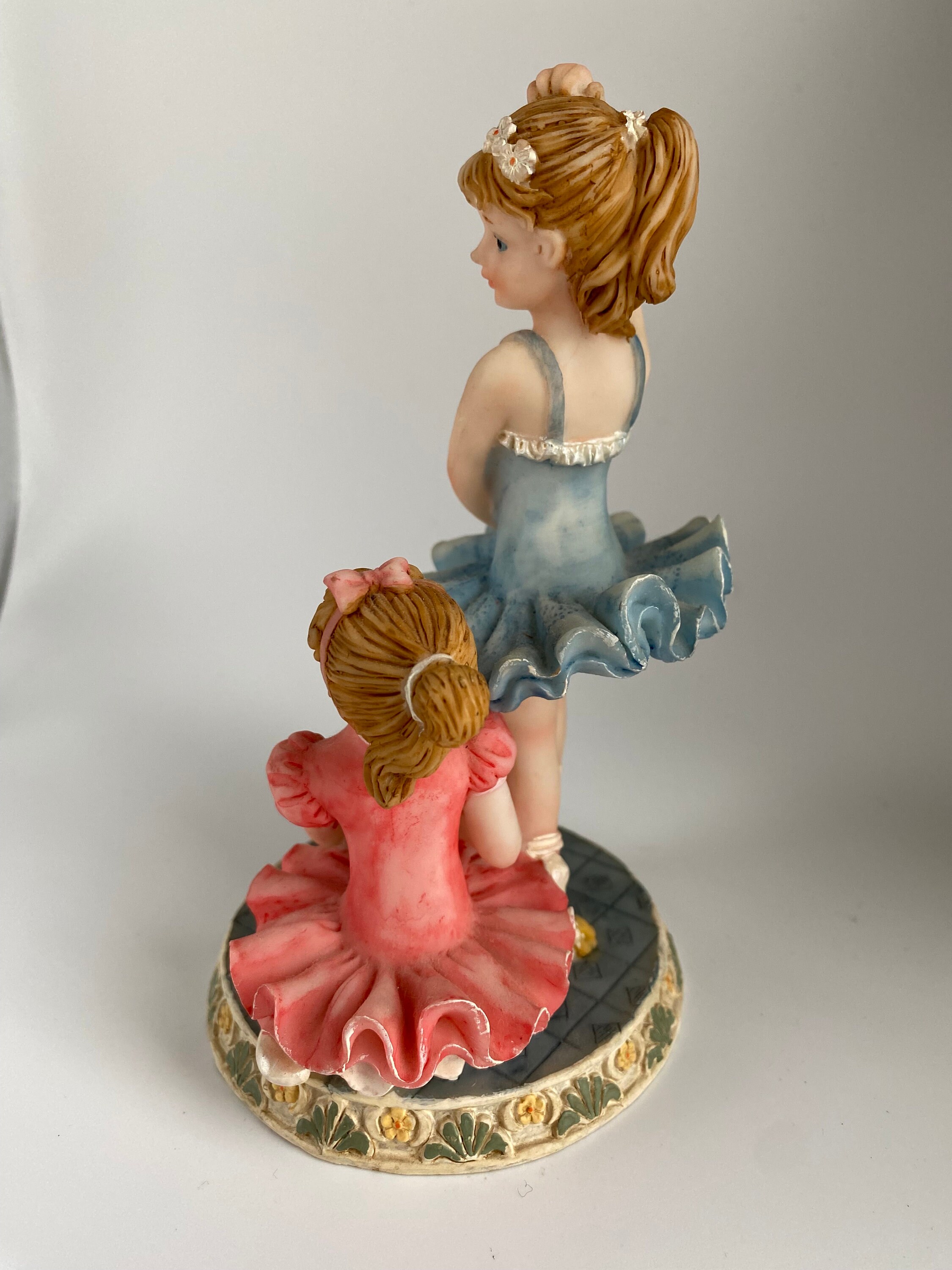 Ballerina Girls Figurine Two Ballerina Girls Figurine Pink - Etsy